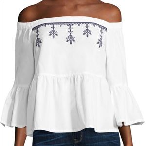 a.n.a | Tops | Ana Embroidered Blouse Nwt | Poshmark